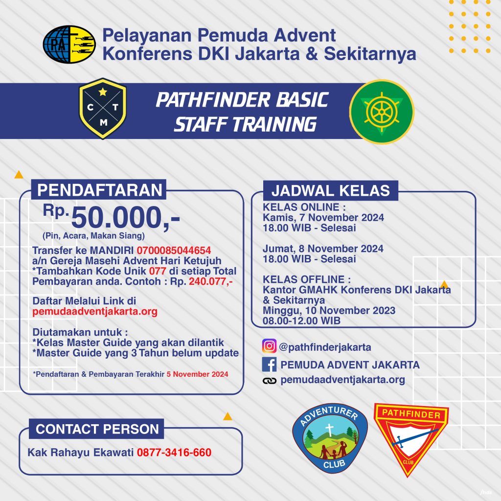 Club Ministry Training (CMT) - Pemuda Advent Jakarta